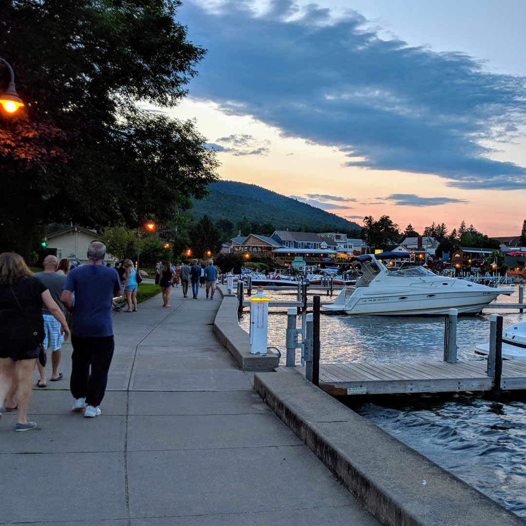 Stop 6 Warship Row: Lake George Colonial Wars Walking Tour